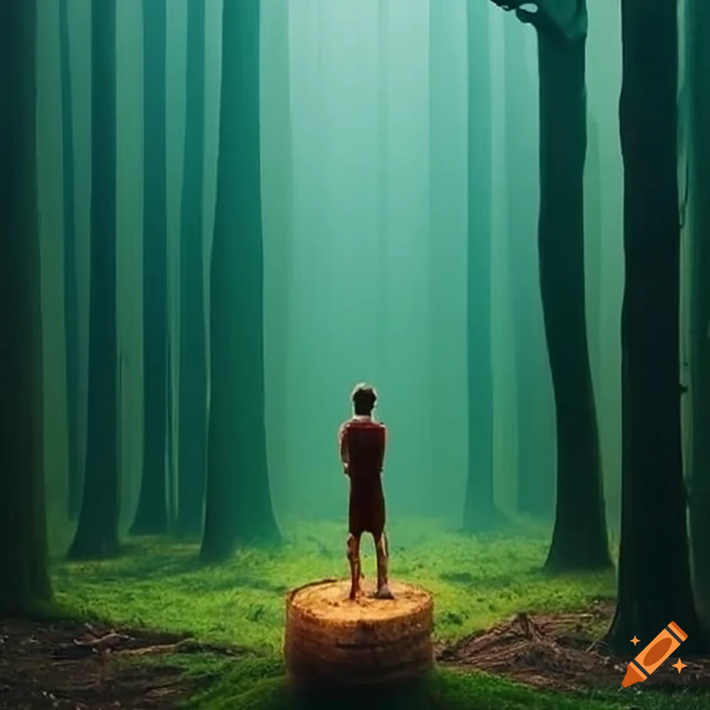 Metaphorical image of people growing like trees