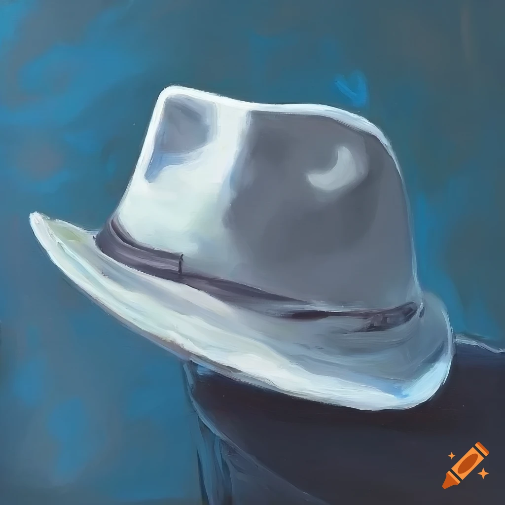 Grey fedora with fox ears in kōhei horikoshi style drawing on Craiyon
