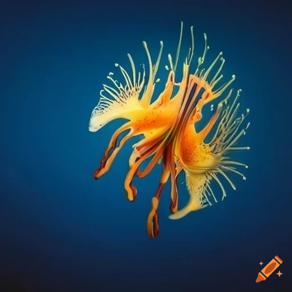 Lilium sea creature in the deep blue sea on Craiyon