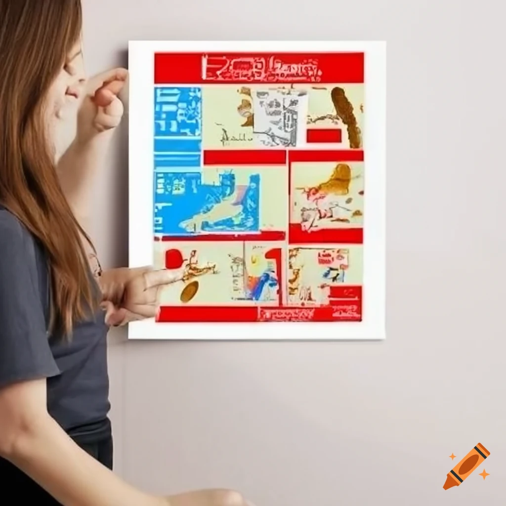 Informative poster on sign language on Craiyon