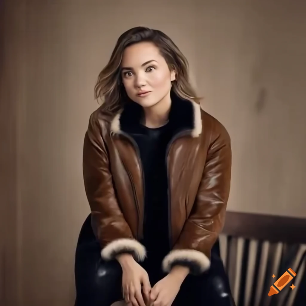 Actress addison timlin in a stylish winter outfit on Craiyon