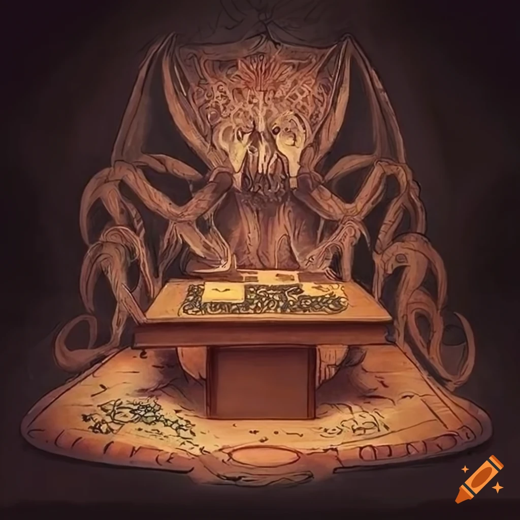 Mystical creature playing chess on Craiyon