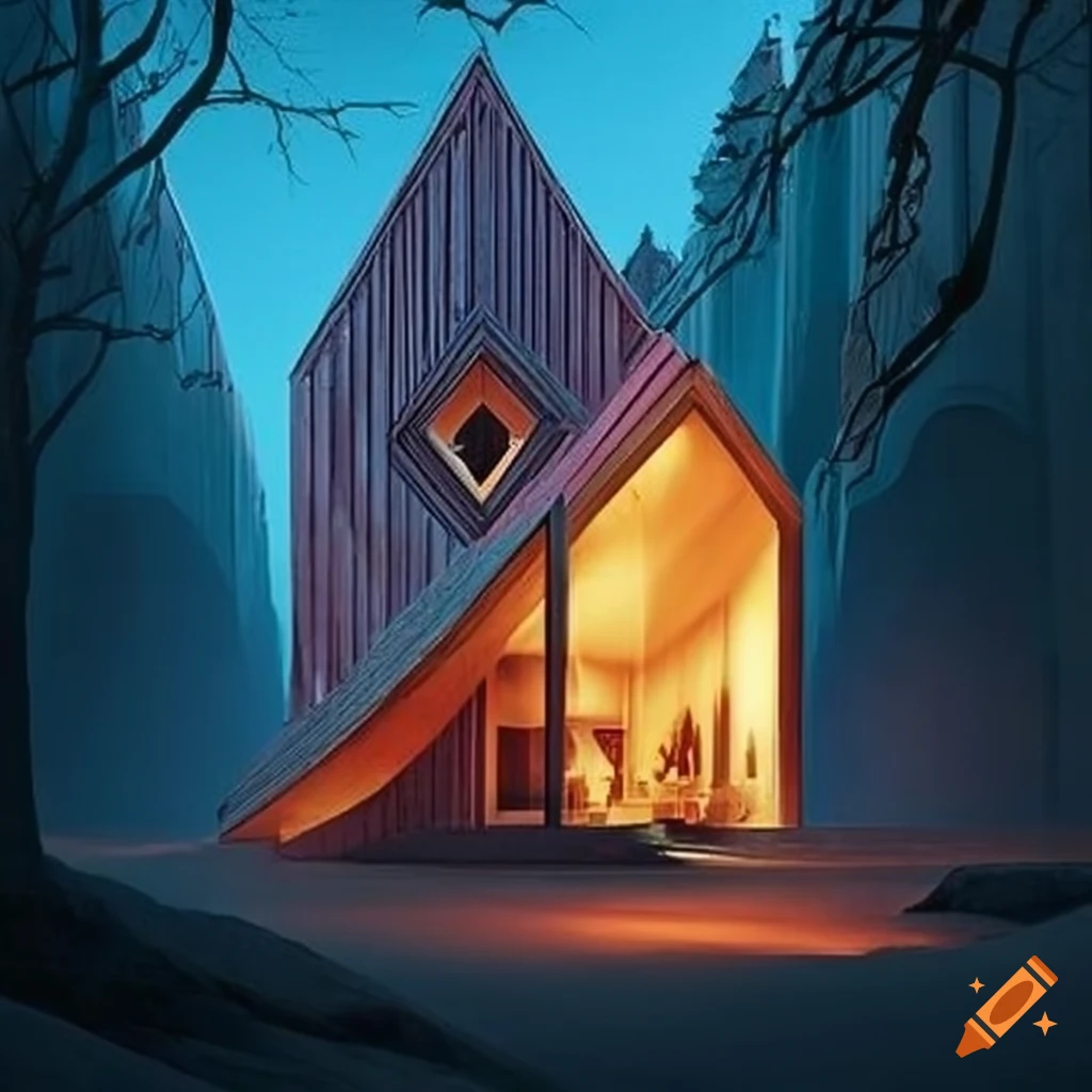 Solar punk house on Craiyon