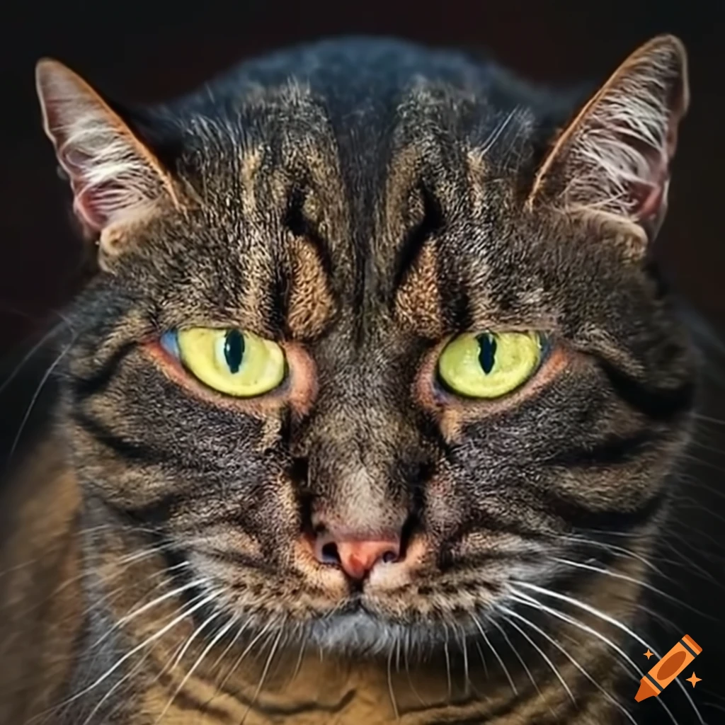 Satirical illustration of rick grimes as a cat on Craiyon