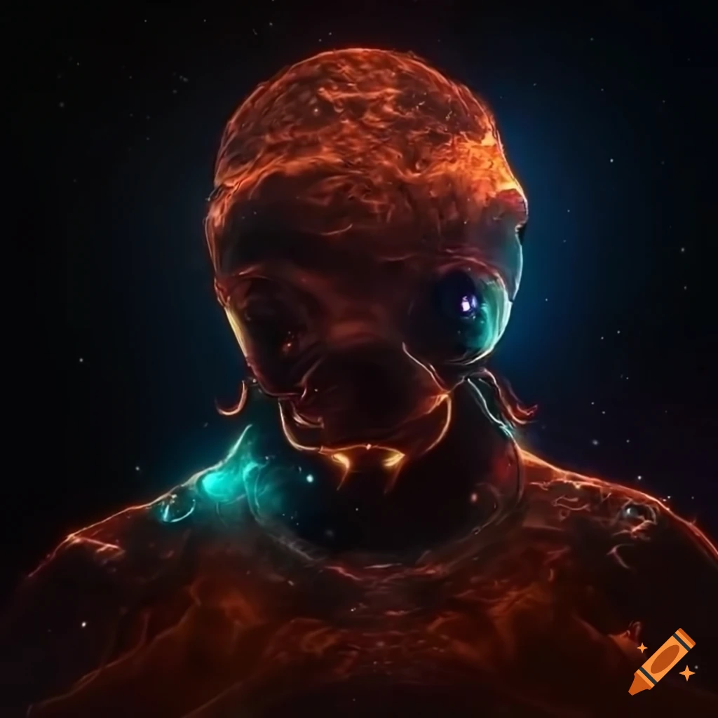 Cosmic-themed gamer artwork in 4k resolution on Craiyon