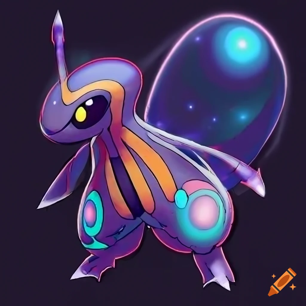 Image of cometail, a powerful electric/bug/cosmic pokémon