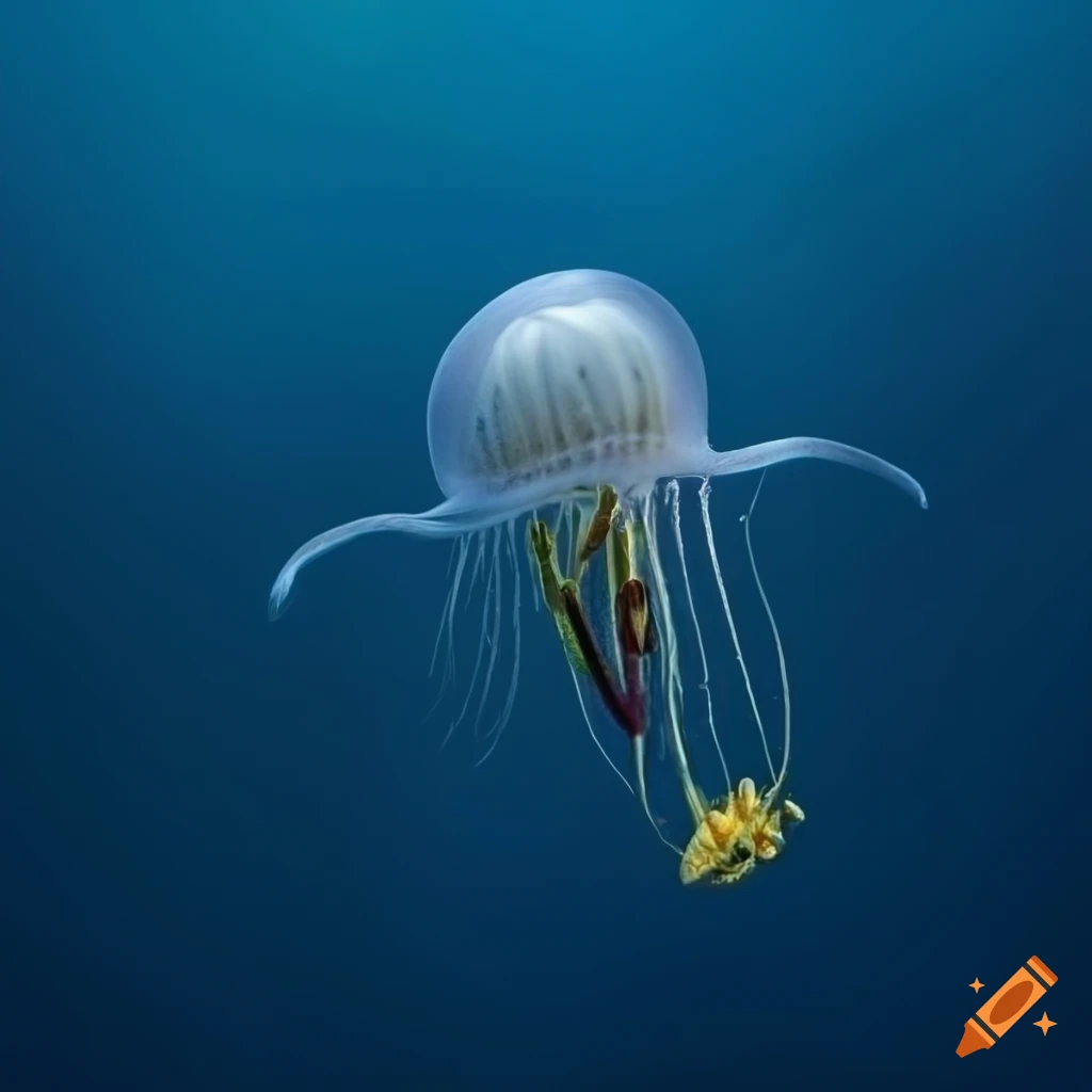 Wild lilium sea creature under the sea on Craiyon