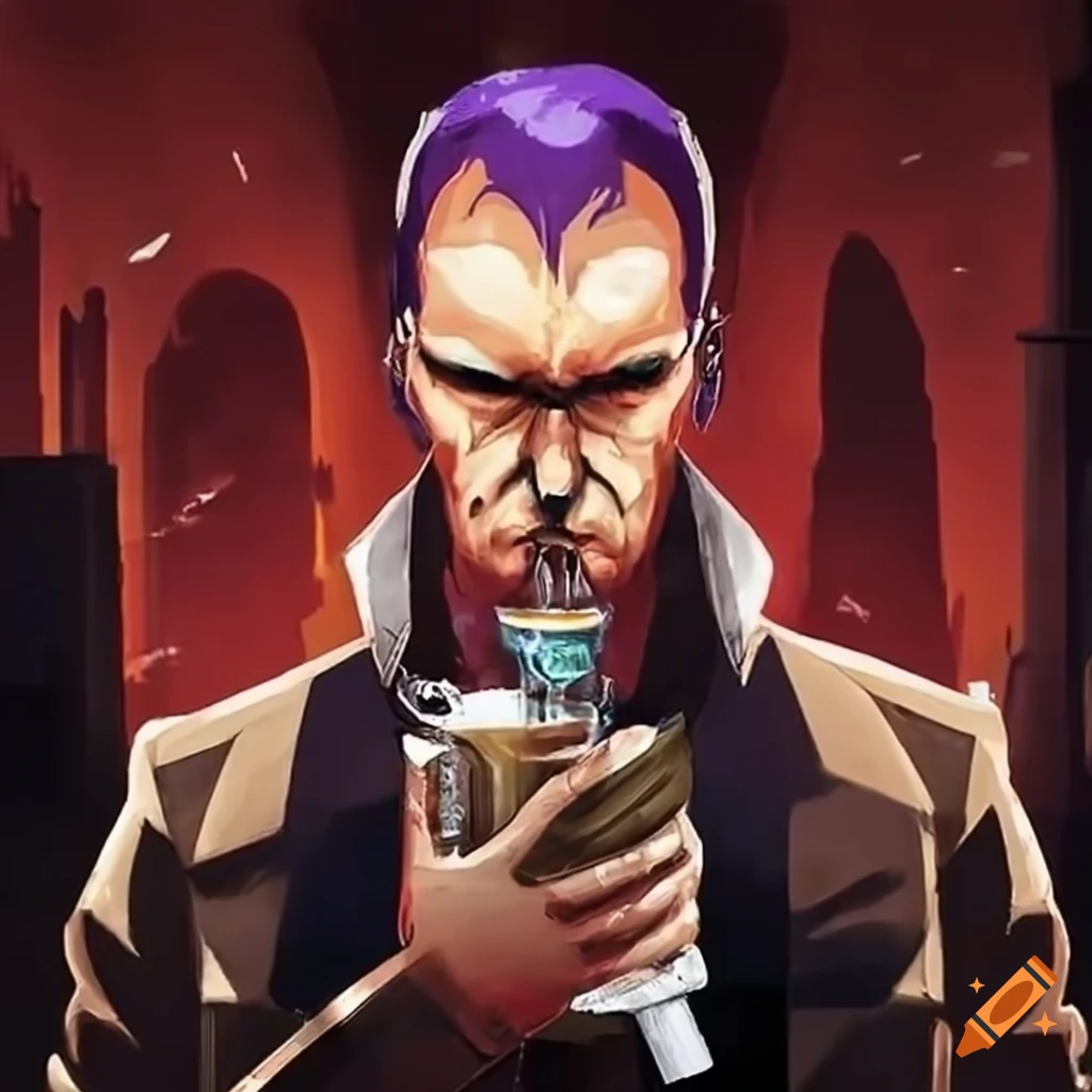 Vodka bottle with commander label on Craiyon