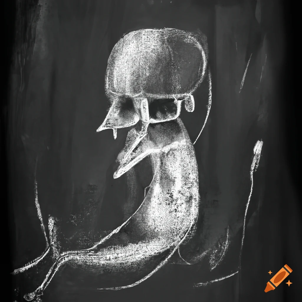 Dadaism handdrawing of a man in contorted pose on Craiyon