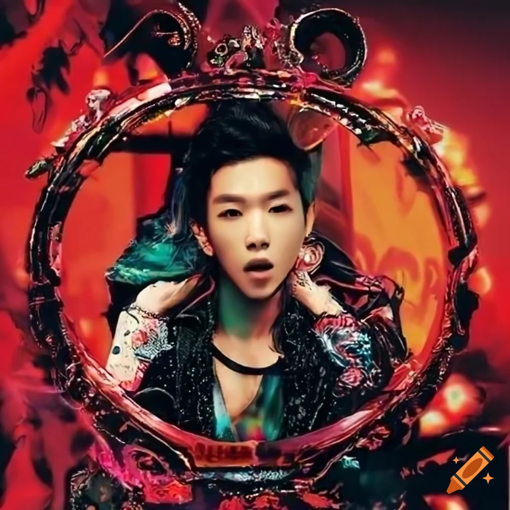 Album cover of big bang's 2008 kpop album on Craiyon