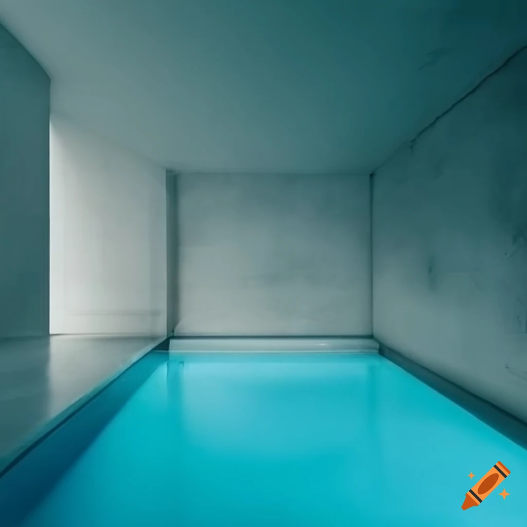 Modern indoor apartment pool on Craiyon
