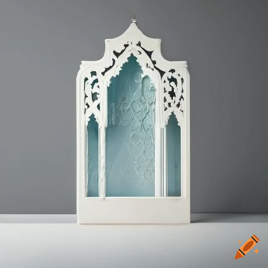White window altar in islamic art style