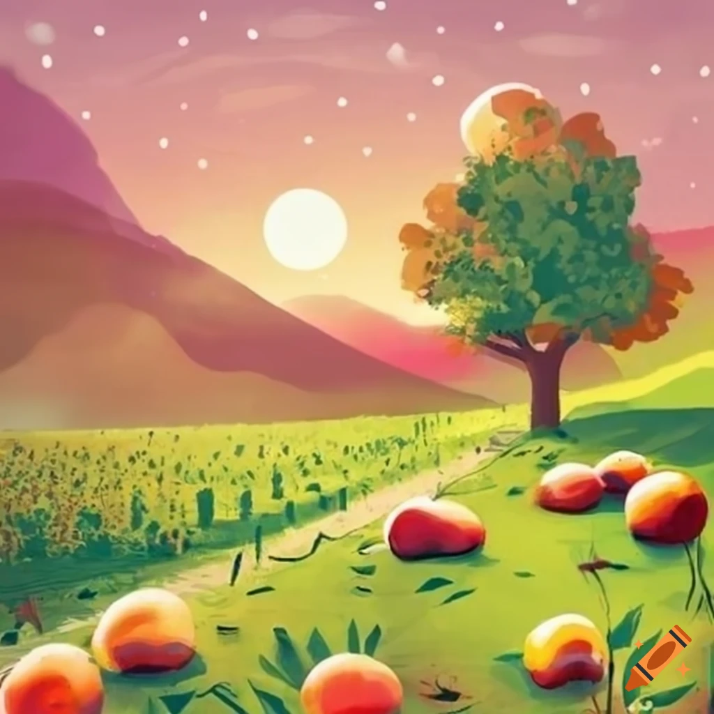 Poster design for a community garden and orchard