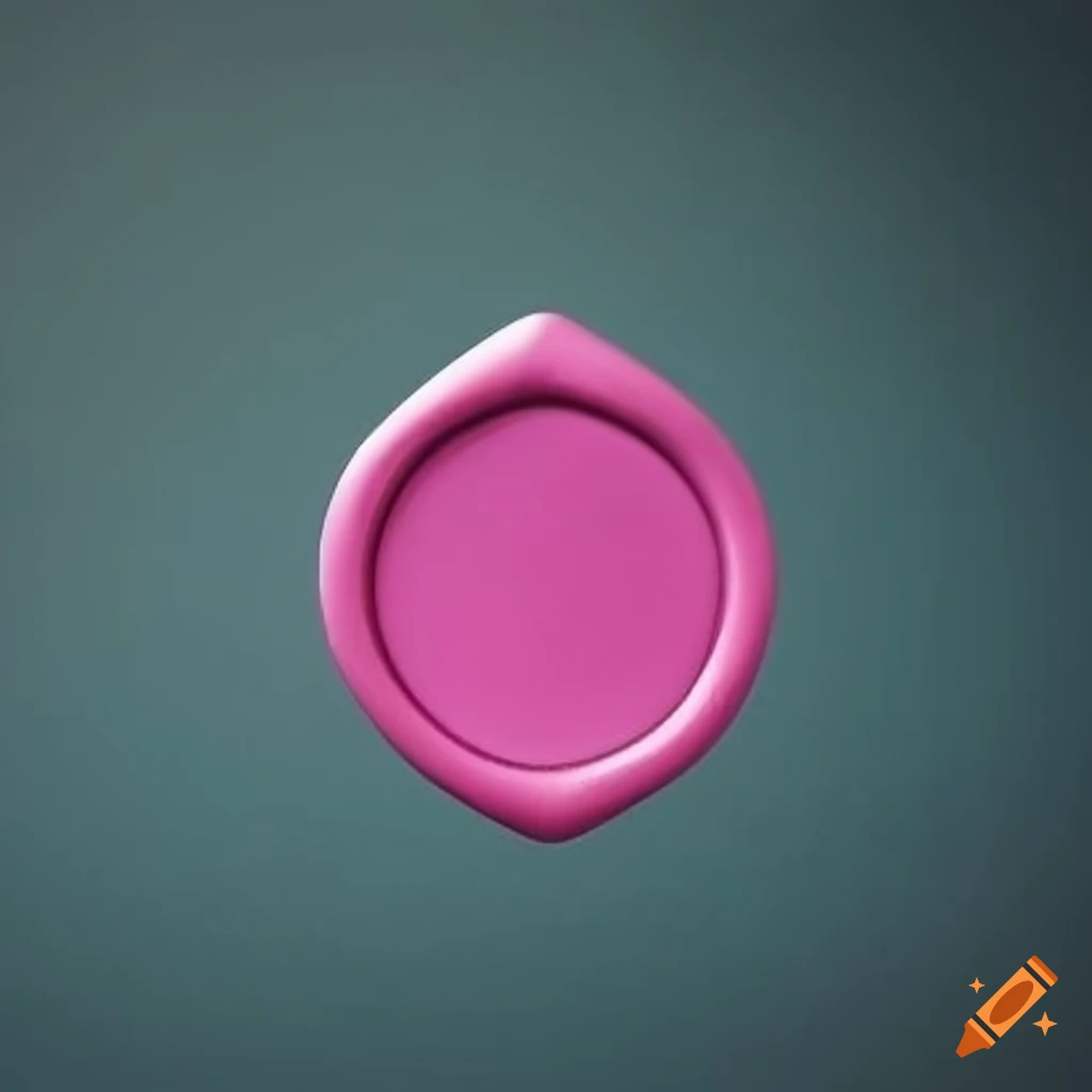 Metallic pink diamond wax seal on Craiyon