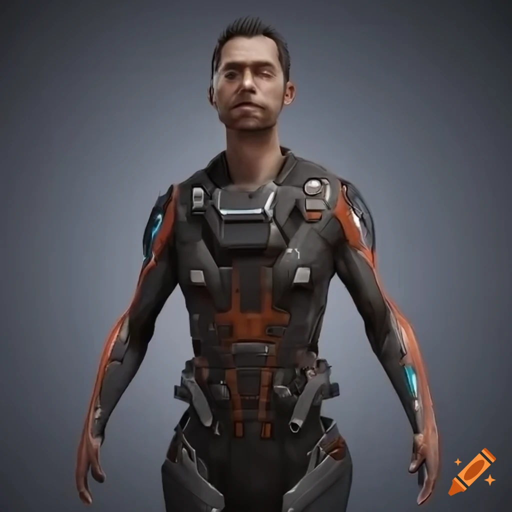 Portrait of a sci-fi man in Unreal Engine 5 on Craiyon