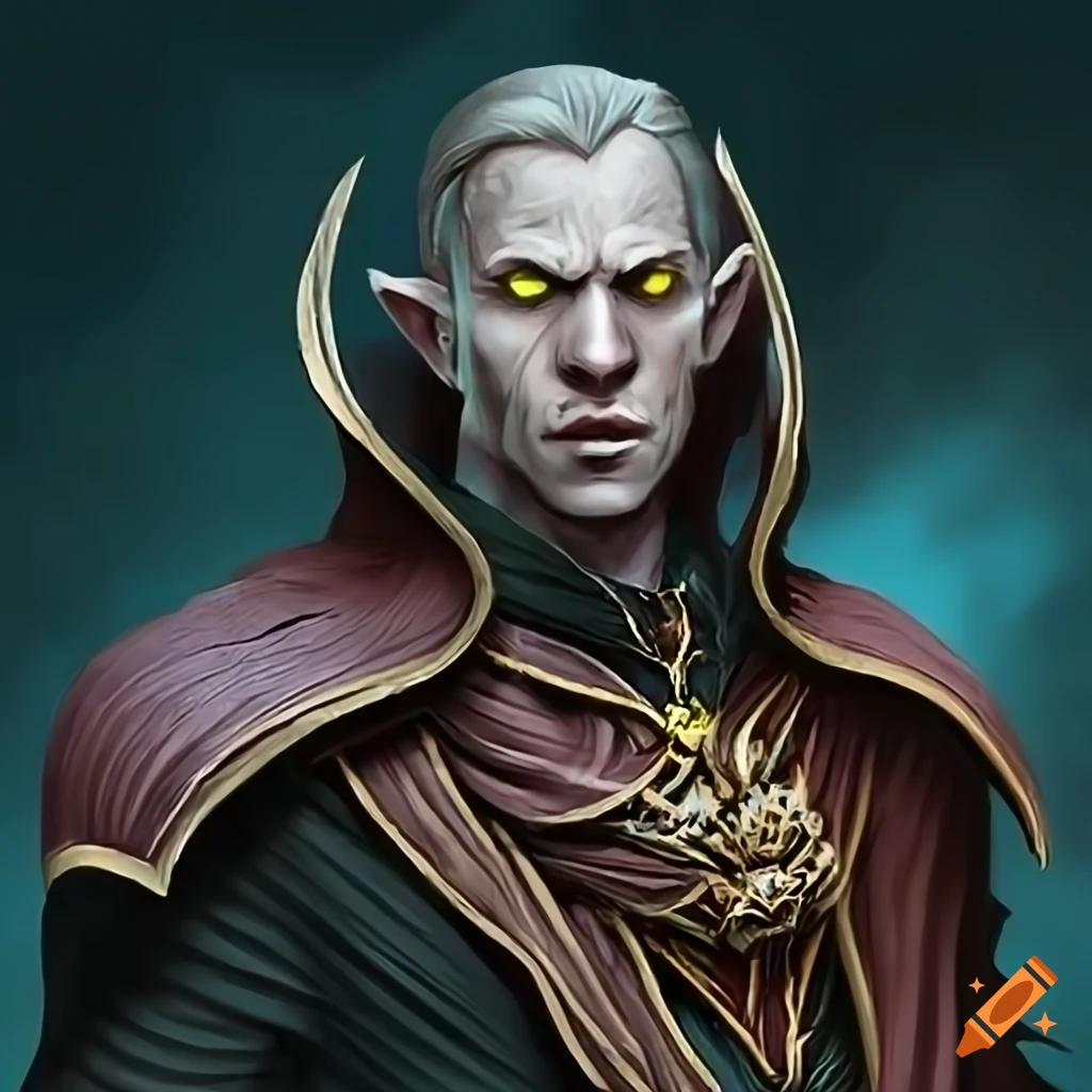 Male warlock character