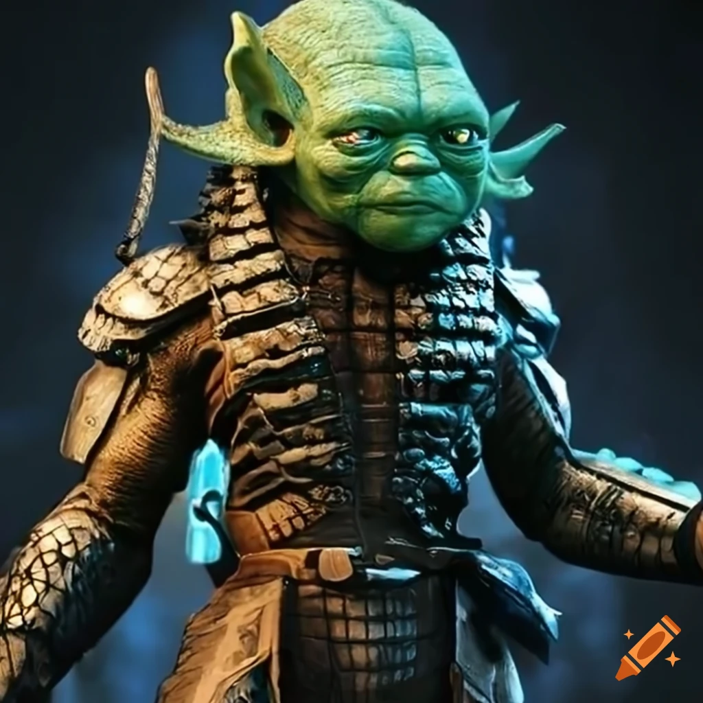 Predator and yoda fusion artwork on Craiyon