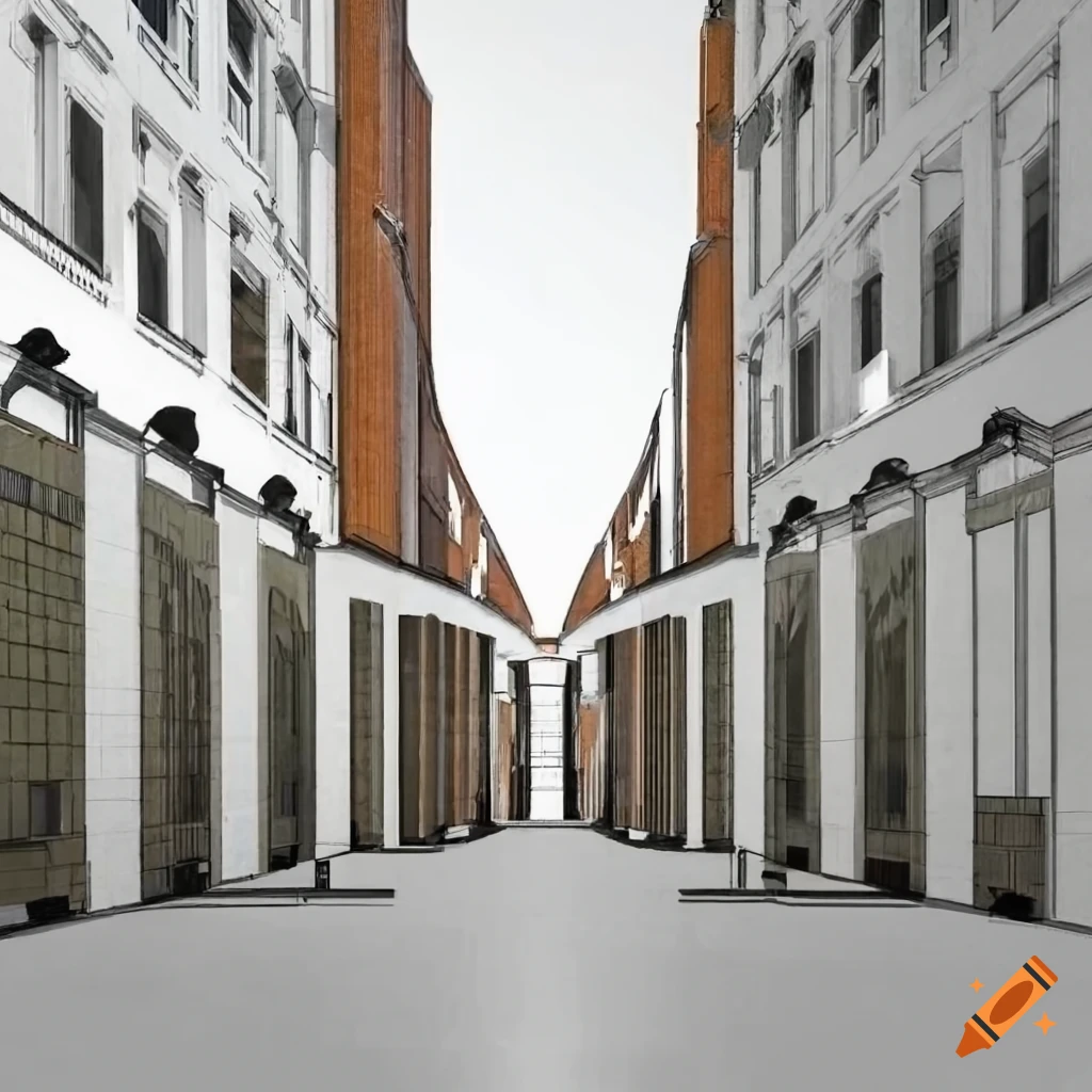 Modern office interior design with linear circulation and social areas ...