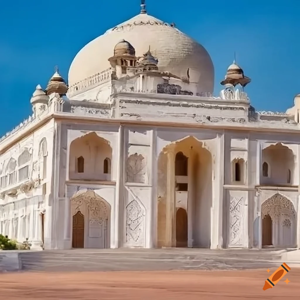 Front view of mughal mahal white house