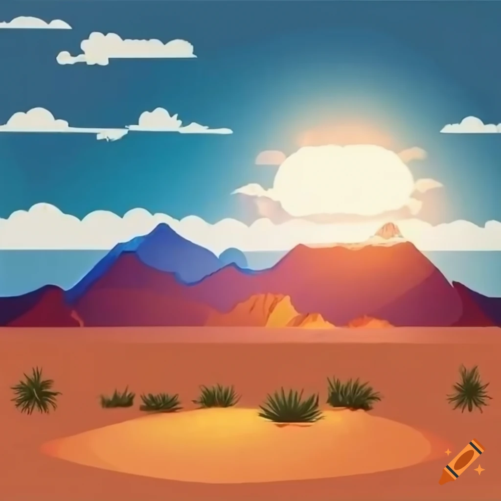 Background art from road runner canyon cacti harsh low white sun weeds ...