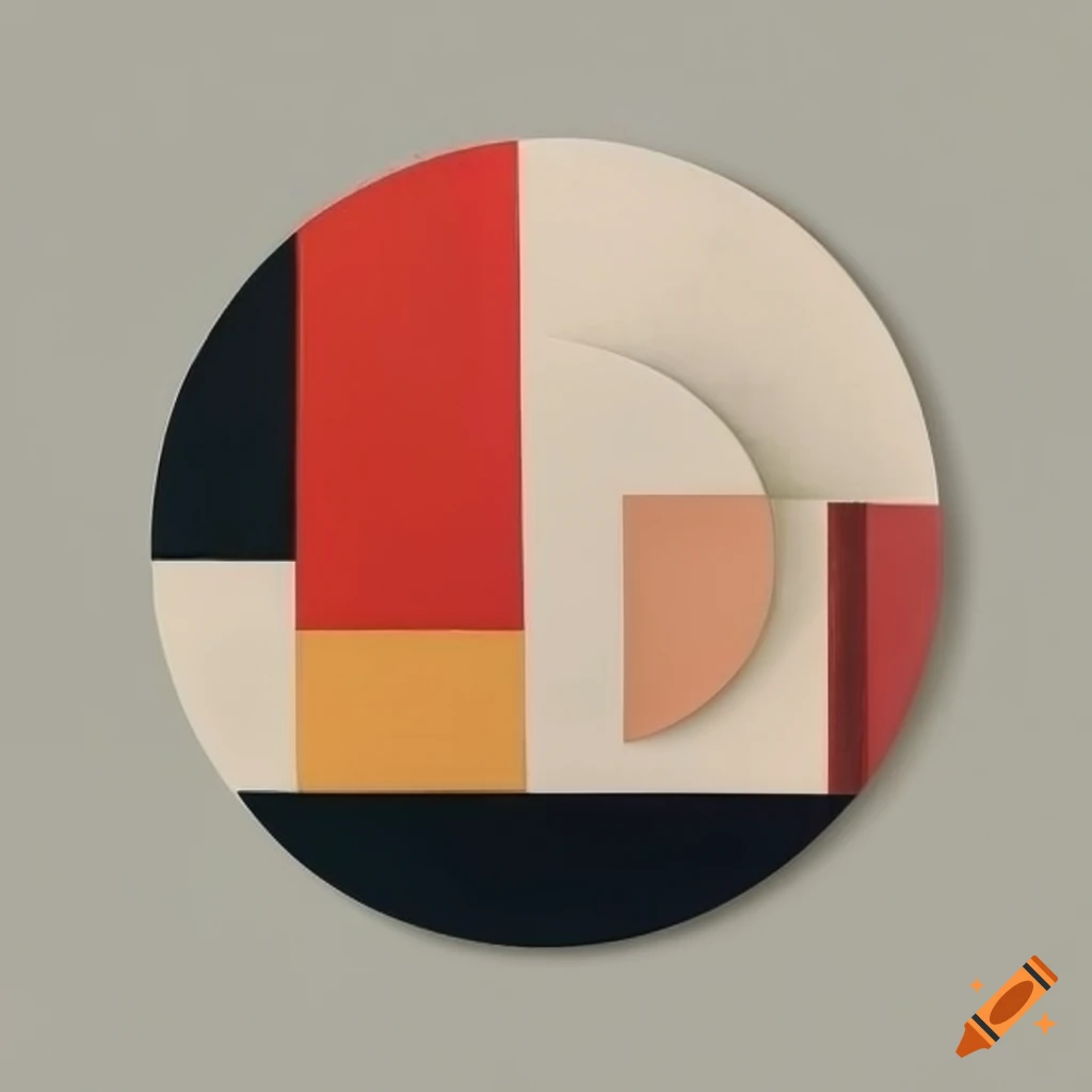 Minimalistic abstract art with circular composition on Craiyon