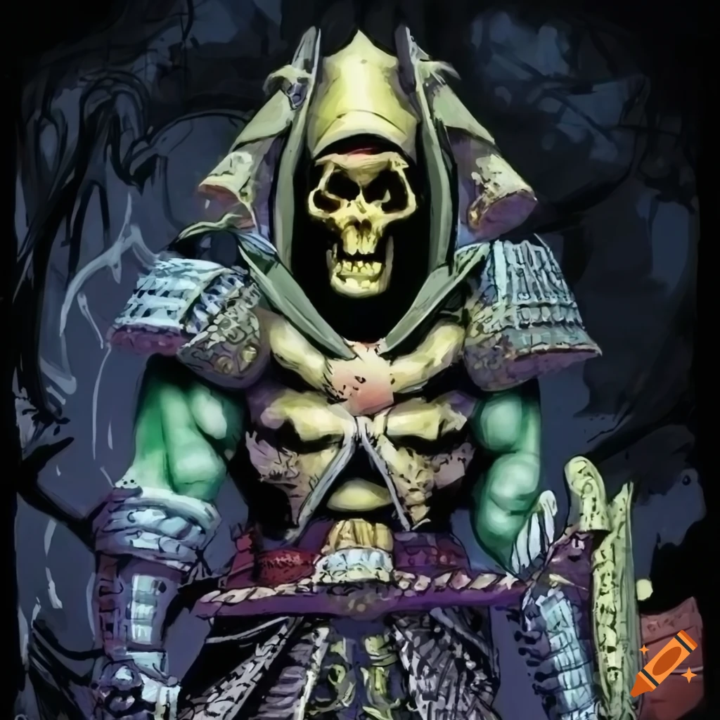 Detailed illustration of a samurai superhero with a katana on Craiyon