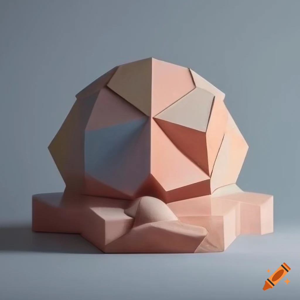 Abstract artwork featuring non-euclidean geometry in a 3d setting on ...