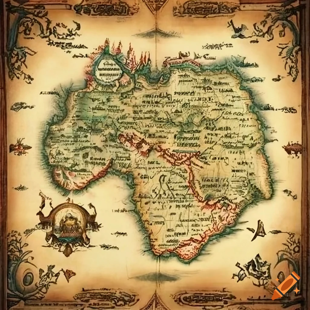 Fantasy map of santa clara from lost boys
