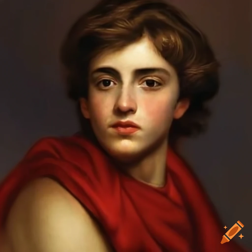 Detailed oil painting of a greek god on Craiyon