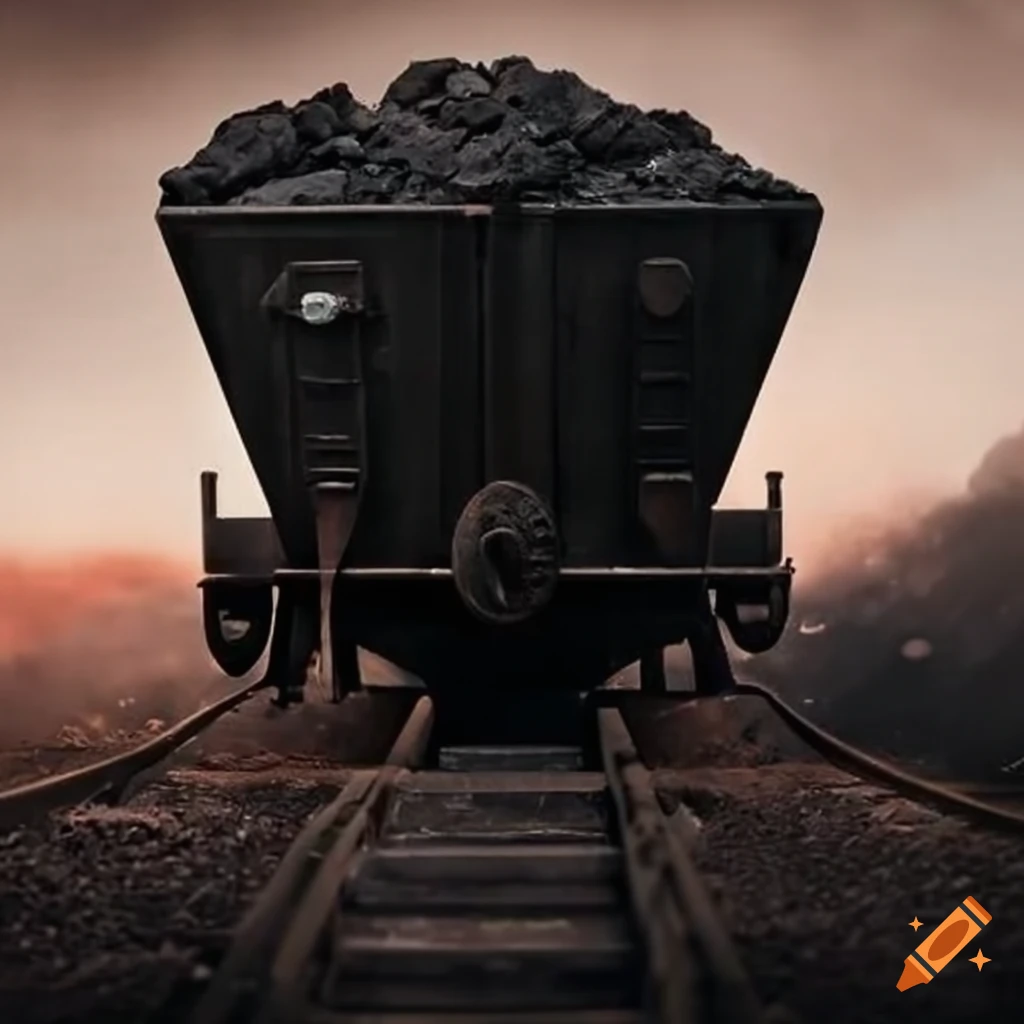 Flooded coal mine with vast expanse on Craiyon