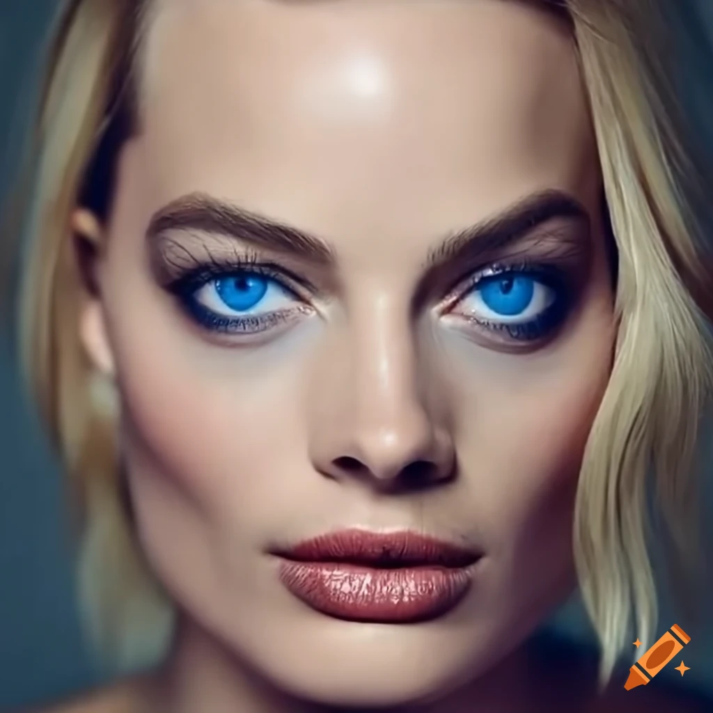 Portrait of a beautiful 25-year-old with blonde hair and a sultry expression on Craiyon