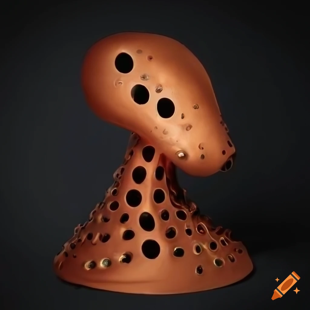 Image of copper and brass biomorphic robots on Craiyon