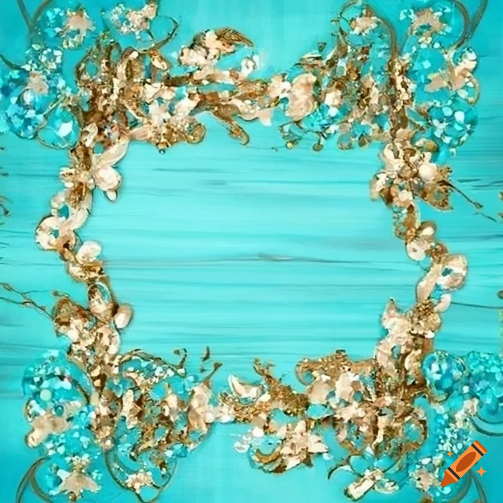 Pink and turquoise ornamented horizontal line divider on white ...