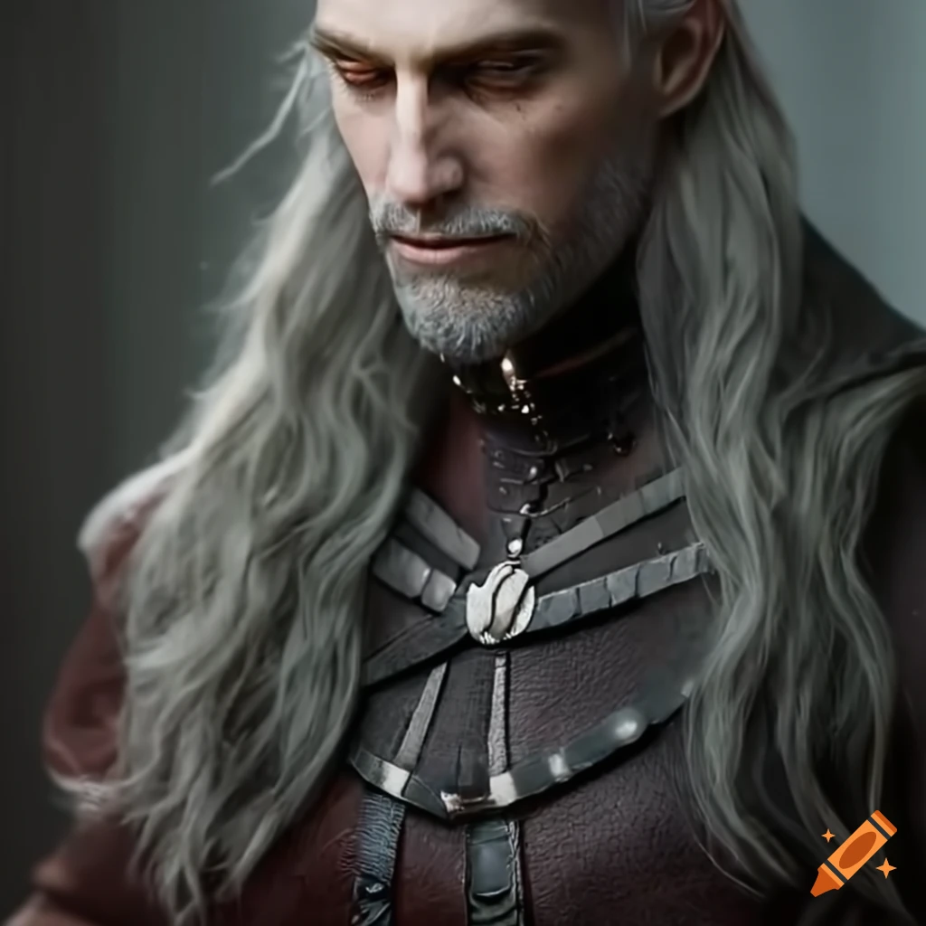 Artwork of geralt of rivia on Craiyon