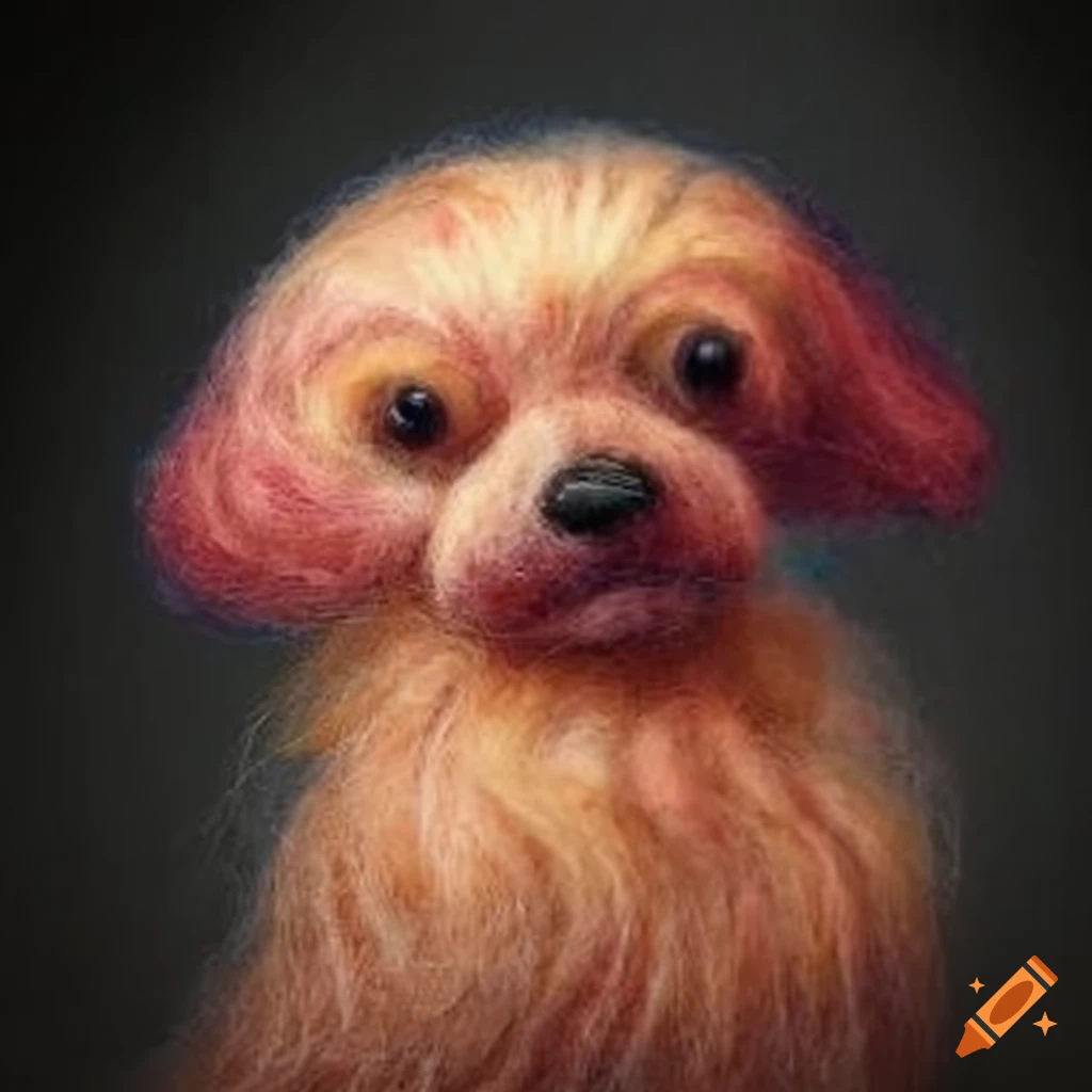 Felted wool characters on Craiyon