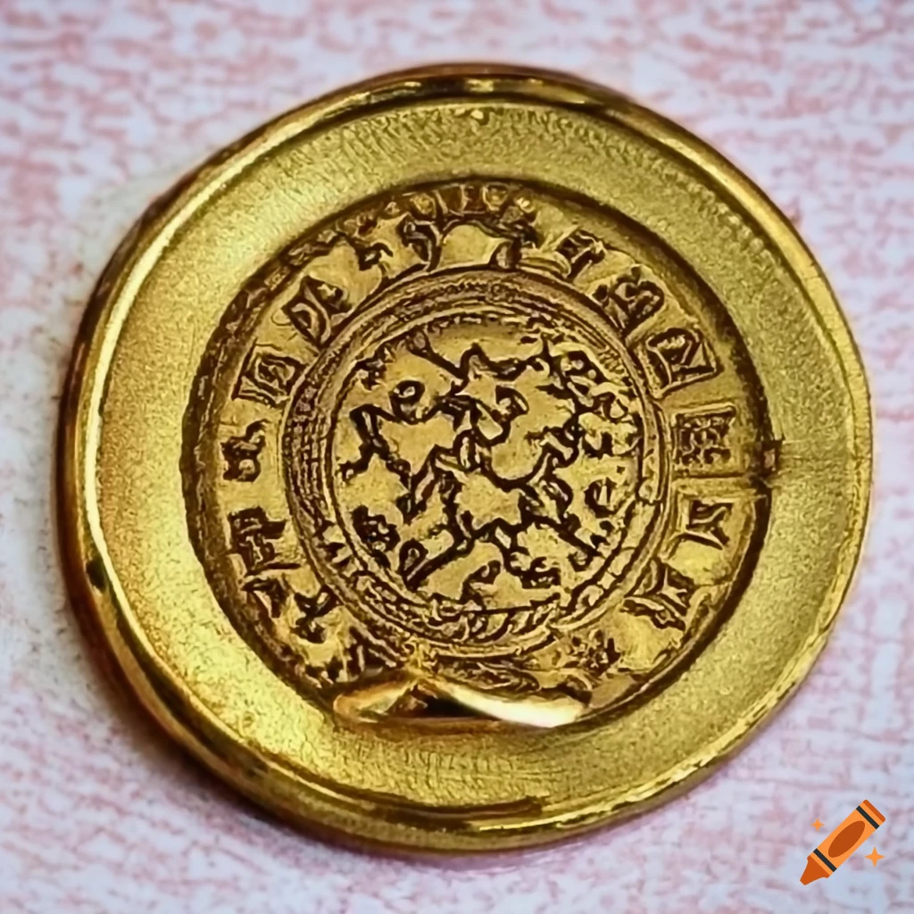 Gold coin with BountyLand engraving on Craiyon