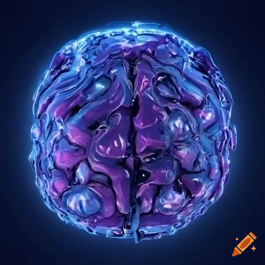 Artwork of a transforming ai assimilating biology