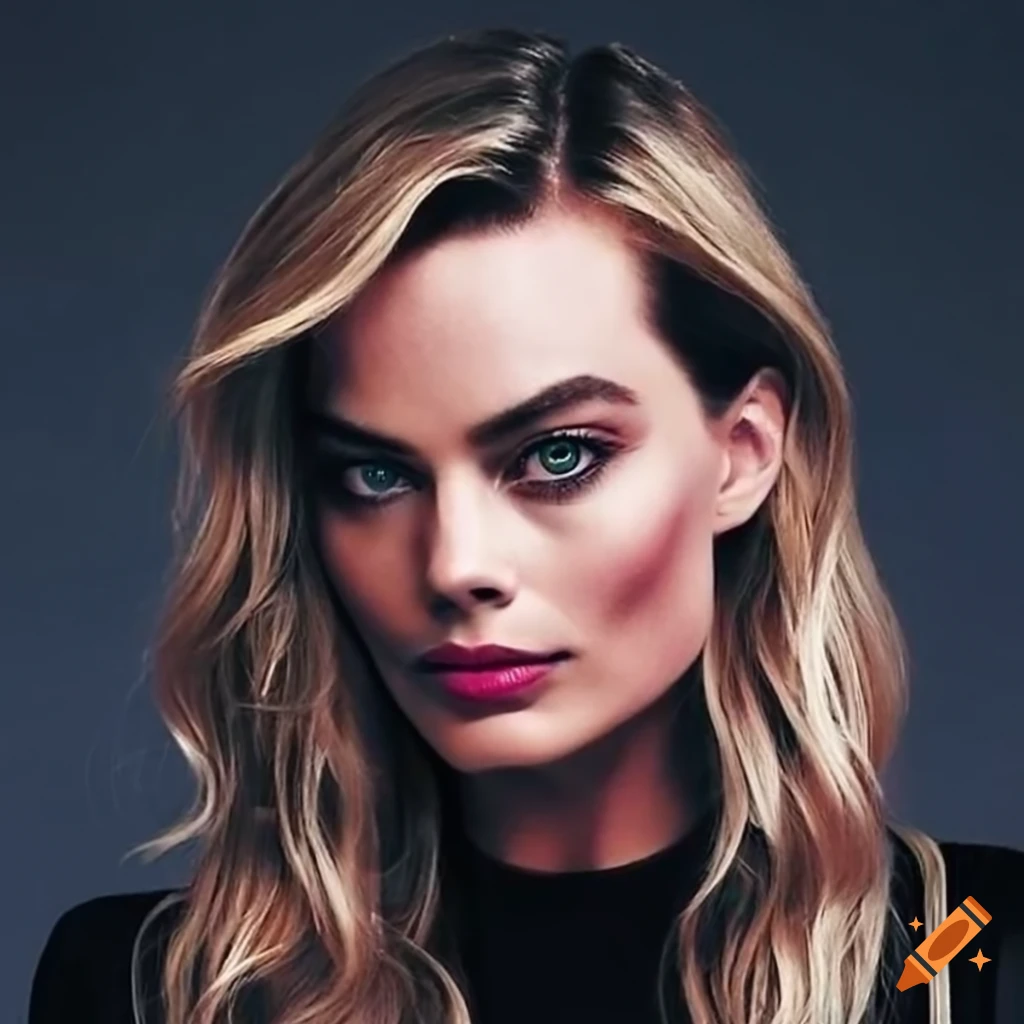 Confident woman raising her fist in front of celebrating crowd on Craiyon