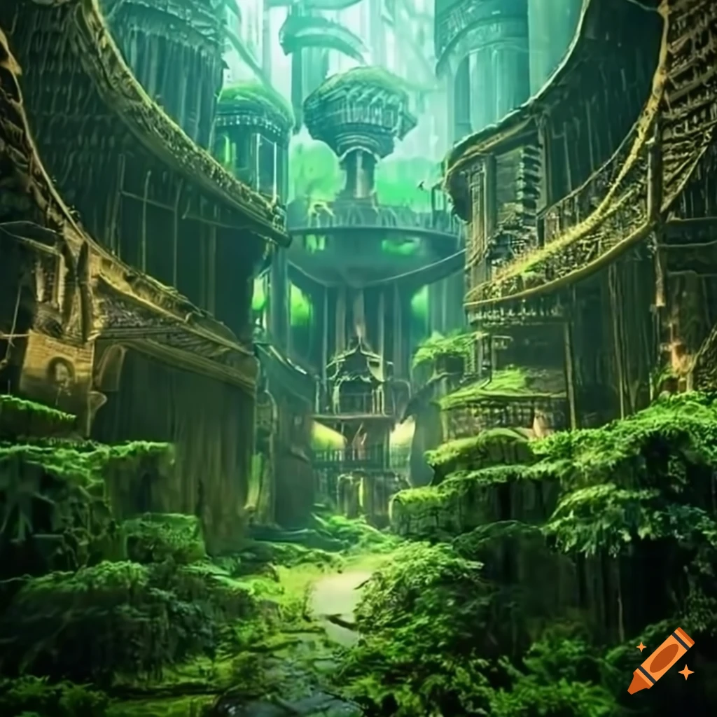 Scenic view of samar island in a solarpunk style setting on Craiyon