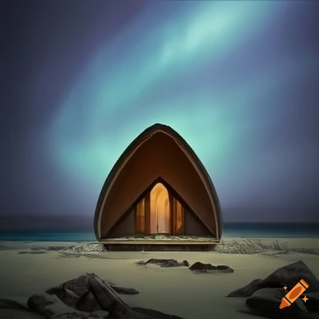Illusory majestic clam architecture cabin