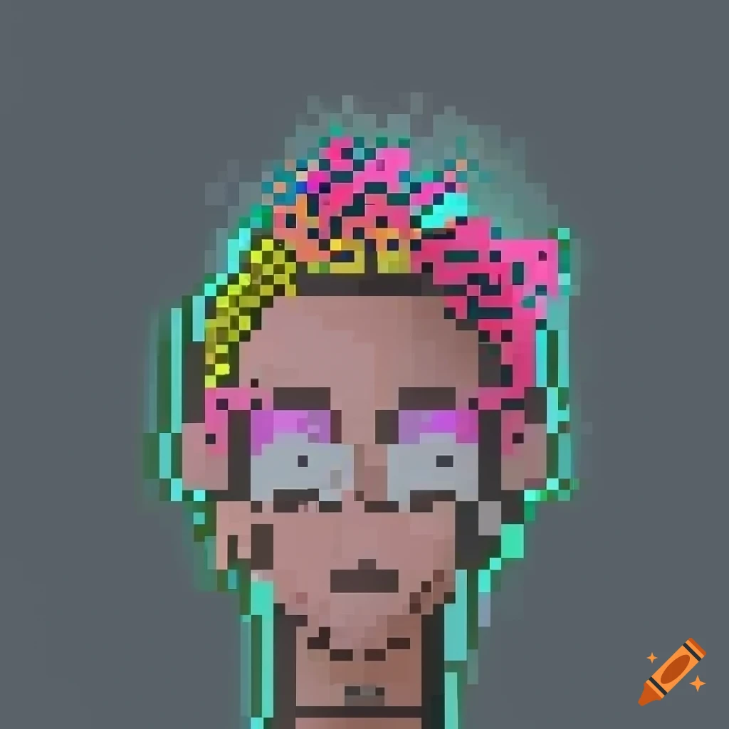 Pixel art of a crypto punk