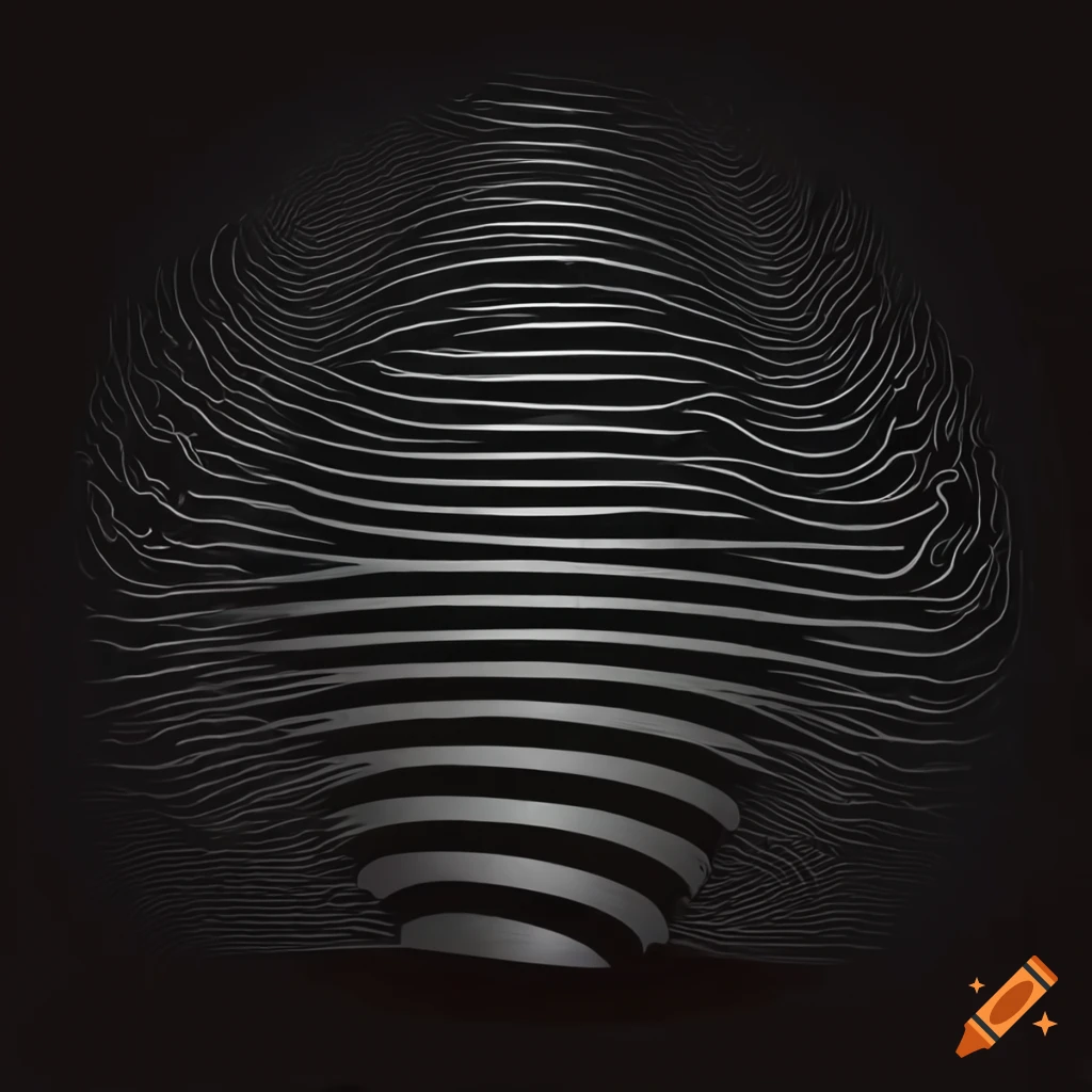 Abstract art of a distorted wooden floor