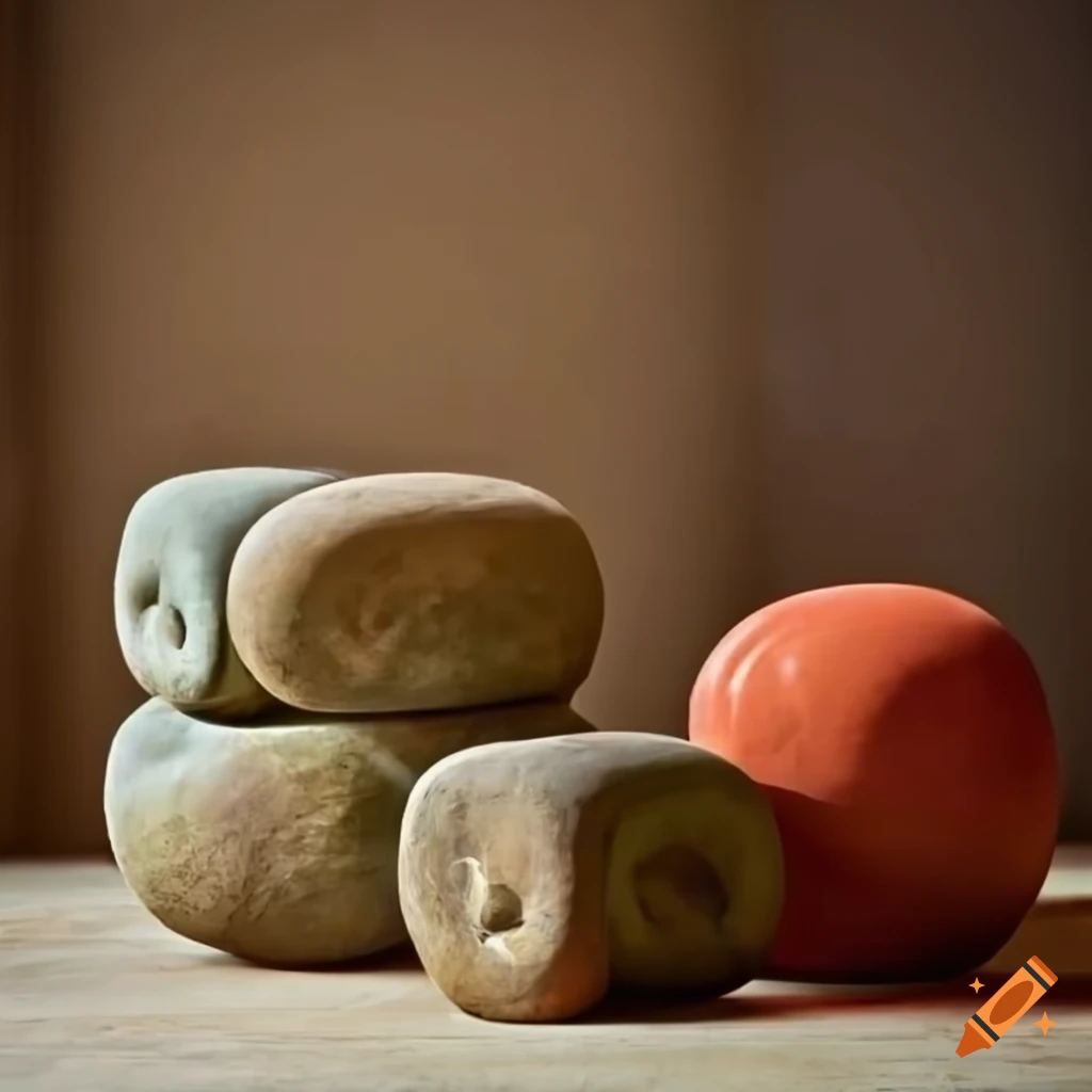 Stone books on a table in a medieval cloister