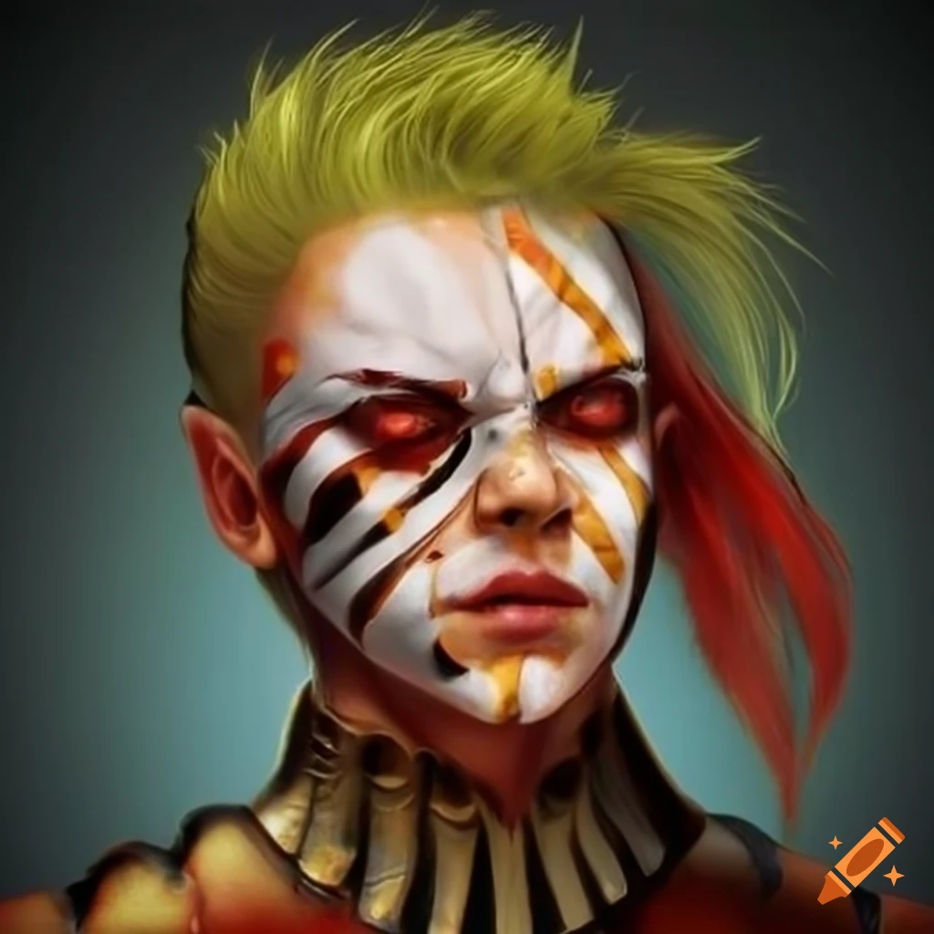 Portrait of a post-apocalyptic character on Craiyon