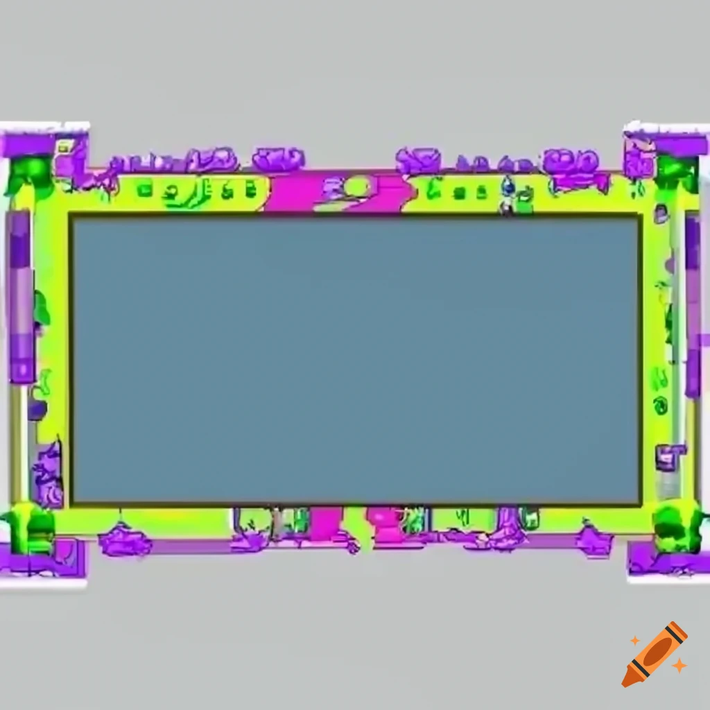 Border frame inspired by 90's video games on Craiyon