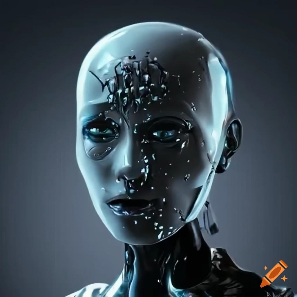 Artistic representation of an ai humanoid on Craiyon