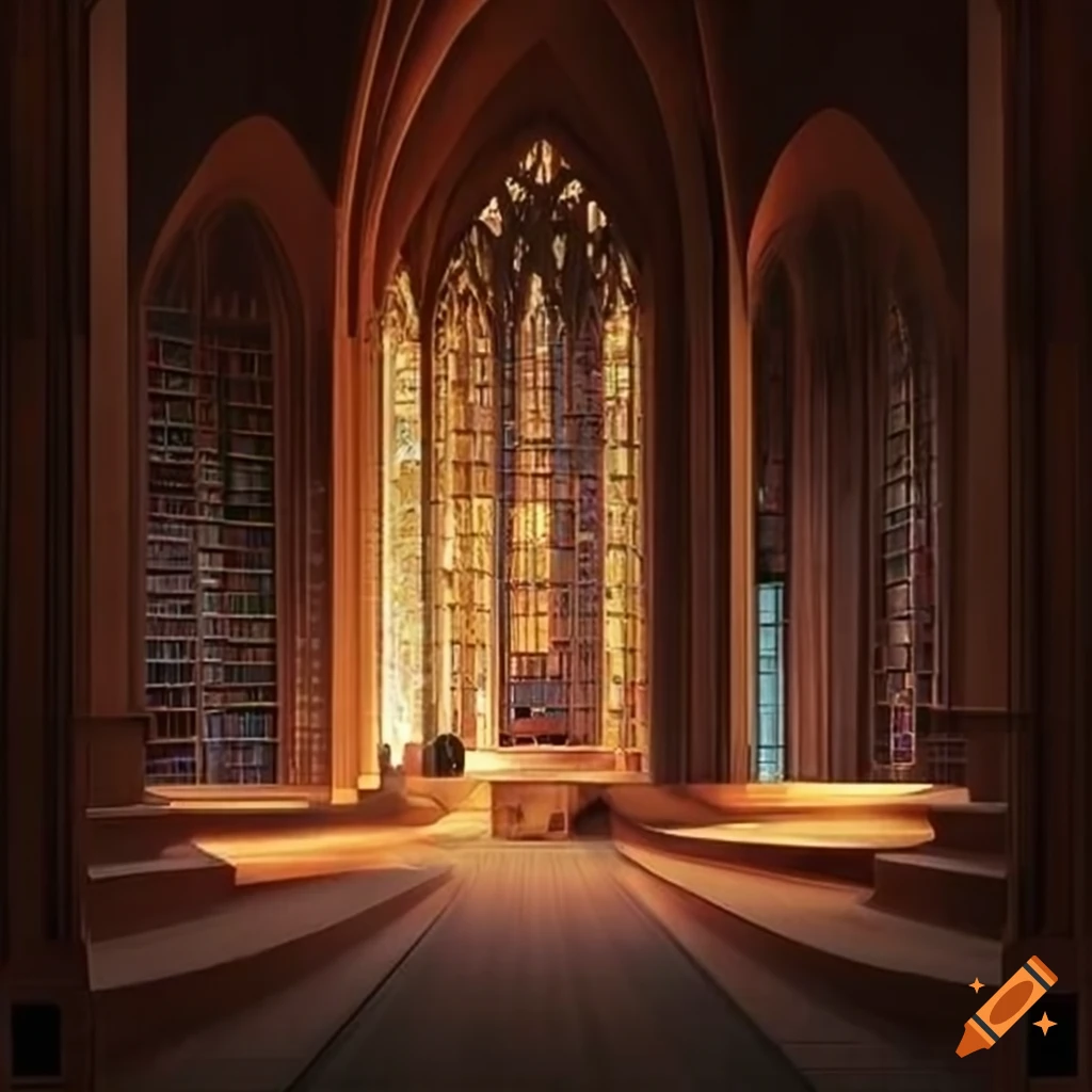 Illusory library archive architecture on Craiyon