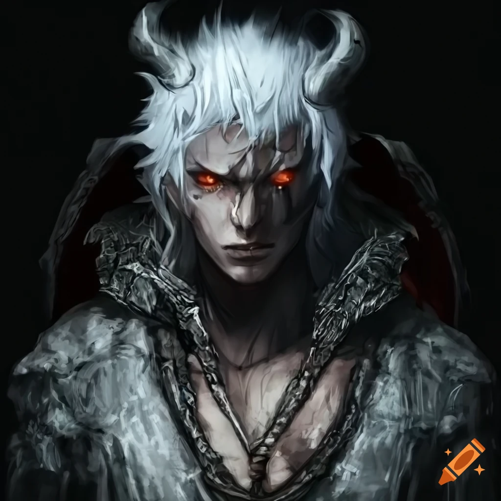 Edgy male devil character from Dark Souls on Craiyon