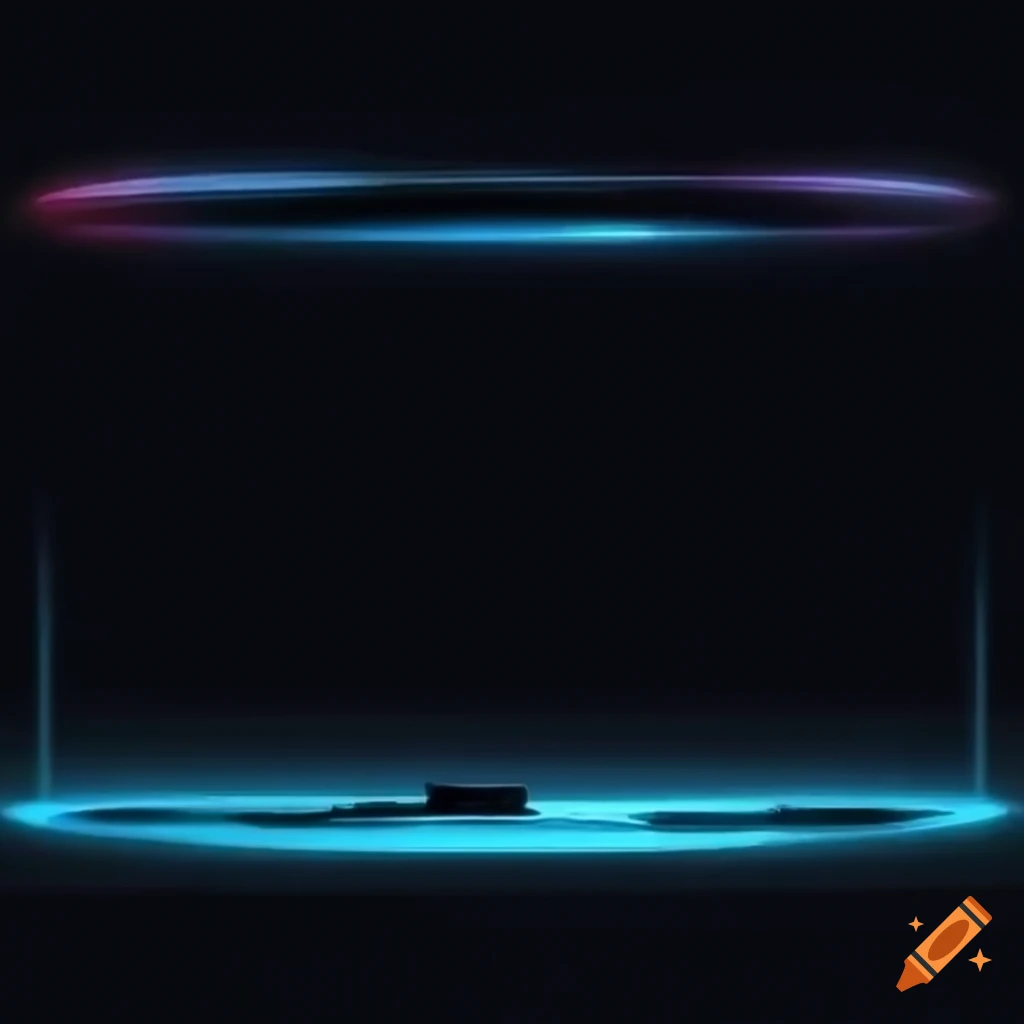 Blue hologram screen cgi rendering on Craiyon