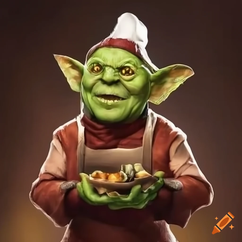 Goblin chef that resembles Gordon Ramsey on Craiyon